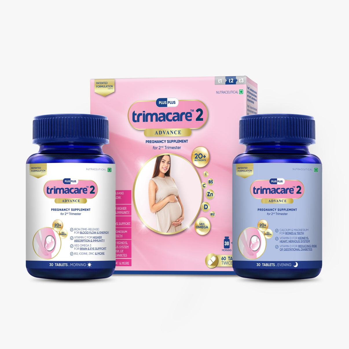 Trimacare 2 Advance: Second Trimester Prenatal Vitamins for Bone ...